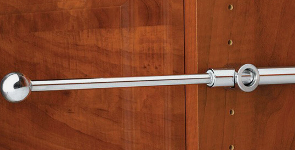 Rev-A-Shelf - 12 inch -Extendable Designer Closet Valet Rod, Chrome ...