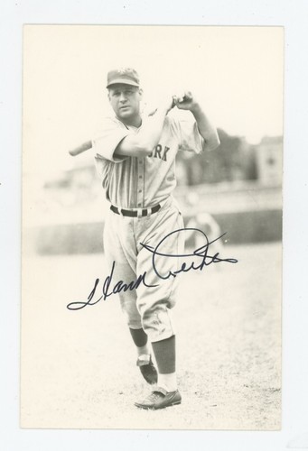 Autographed Rowe Postcard ( G Burke Photo ) of Giants Hank Leiber | eBay