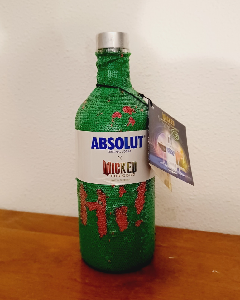 2025 ABSOLUT VODKA WICKED 750ML LIMITED EDITION Green Pink Sequin ...
