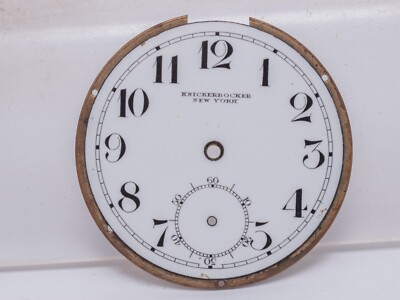 Knickerbocker New York 16s 19.25 Ligne Swiss Pocket Watch Enamel Dial ...