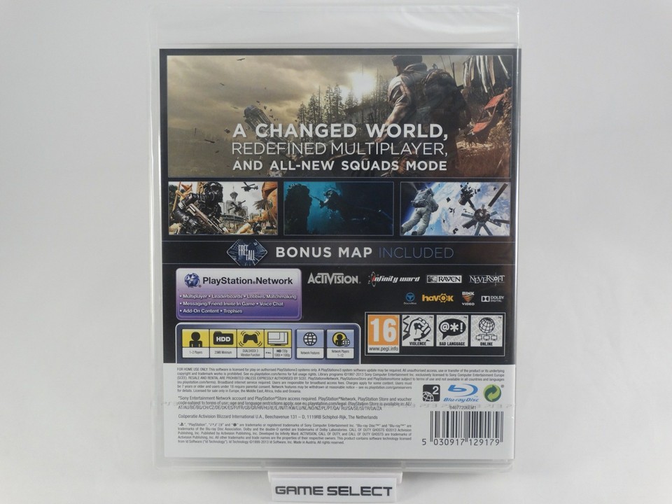 CALL OF DUTY GHOSTS Limited Edition PS3 PAL Game - New Sealed | eBay