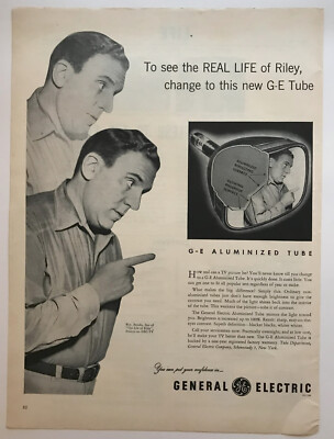 1953 Life Of Riley William Bendix For G-E Aluminized Tube Vintage Print ...