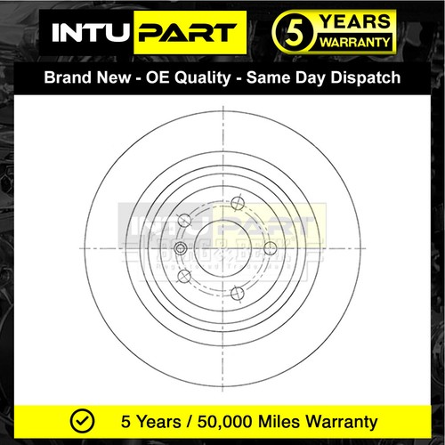 Fits Mercedes M-Class GLE 2.1 CDi D 3.0 IntuPart Rear 1x Brake Disc ...