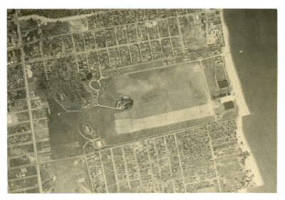 1932 MILLER FIELD Army Base New York Staten Island ORIGINAL AERIAL ...