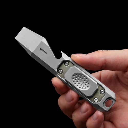 EDC Titanium Pry Bar Crowbar Bottle Opener Fidget Slider Toy Pocket ...