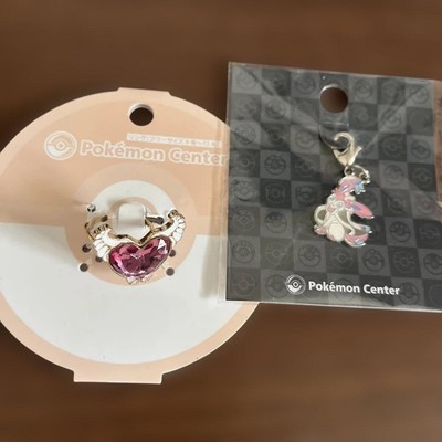Pokemon Center Pokemon Sylveon Metal Charm Ring Fairy Terra Star Ring ...