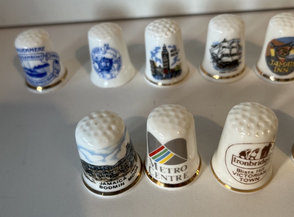 Thimbles Landmarks In The UK X 11 Big Ben Ironbridge Vgc | eBay UK