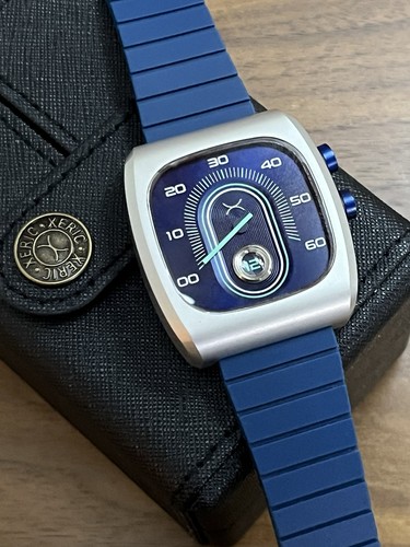 Xeric Retroscope — Retrograde Jump Hour Watch — Limited Run — Blue | eBay