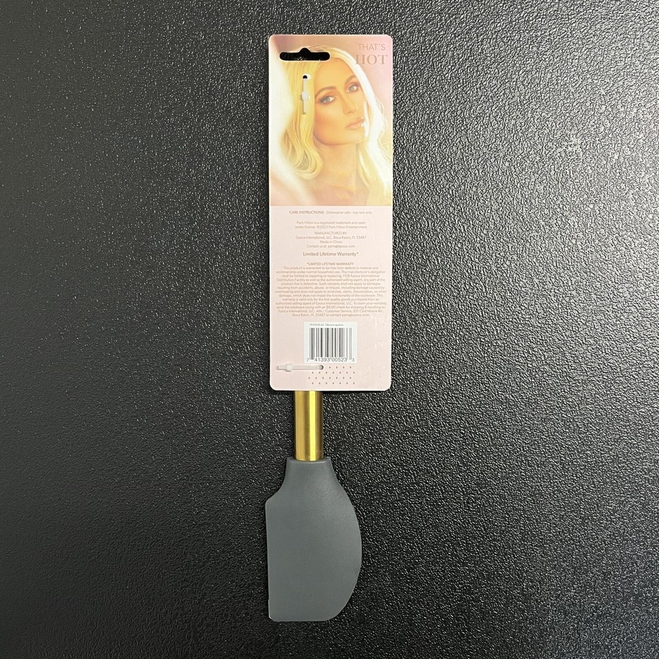 Paris Hilton Gold and Gray Kitchen Tool Silicone Spatula | eBay