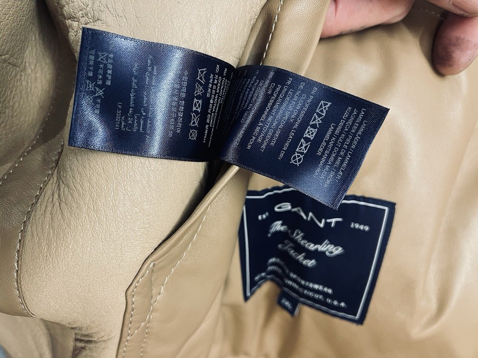 Gant Leather Teddy Bear Type Jacket Xxl | eBay UK