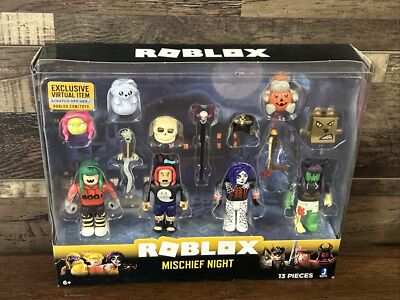 Rare HTF New Roblox MISCHIEF NIGHT Action Figures Exclusive Virtual ...