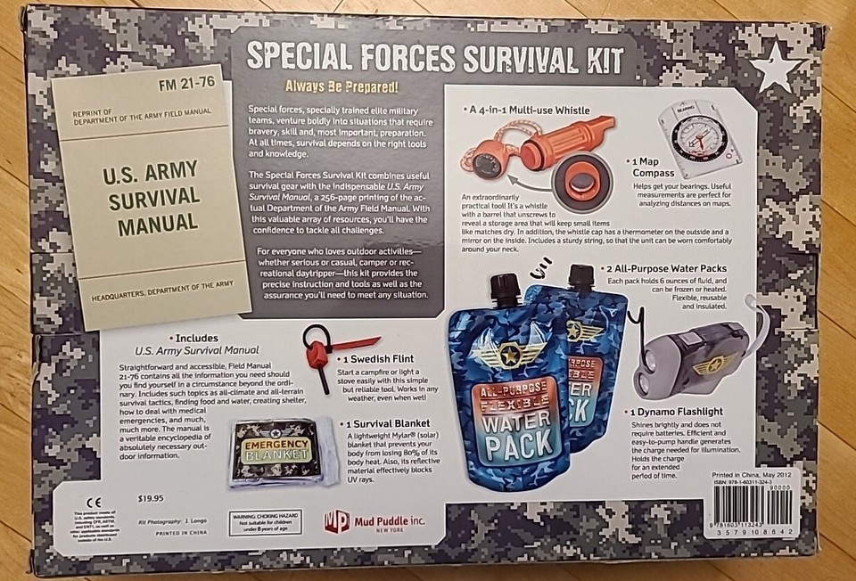 Special Forces Survival Kit Complete / Book Included NIB | eBay