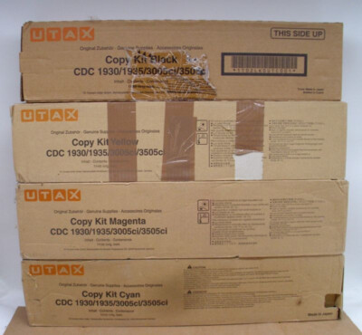 Utax 653010010 11 14 16 Bk C M Y 4-er Set Toner f. CDC 1930 1935 3005ci ...