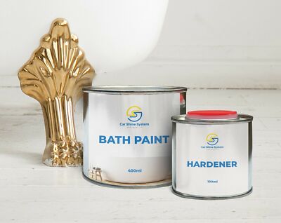 Bath Paint Bath Resurfacing Kit Two-Component Enamel White Paint Repair ...
