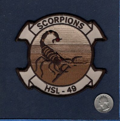 Original HSL-49 SCORPIONS US NAVY SH-60 Seahawk Helicopter Squadron ...