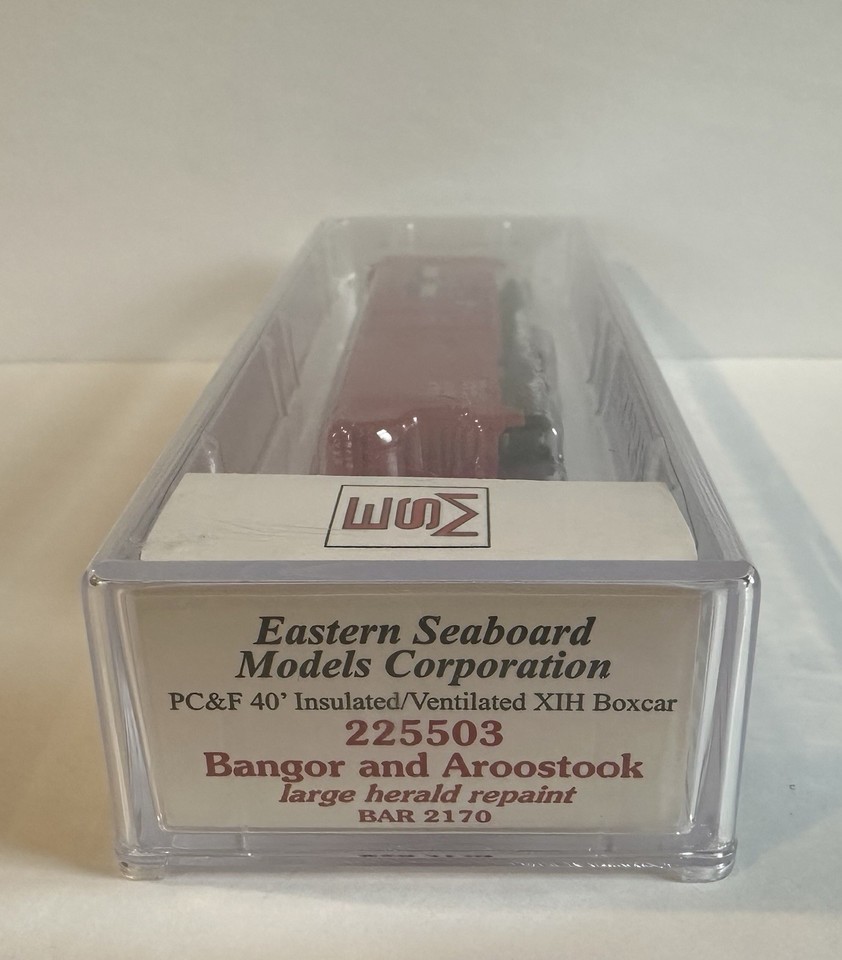 Eastern Seaboard Models N Scl 225503 PC&F Boxcar Bangor & Aroostook BAR ...