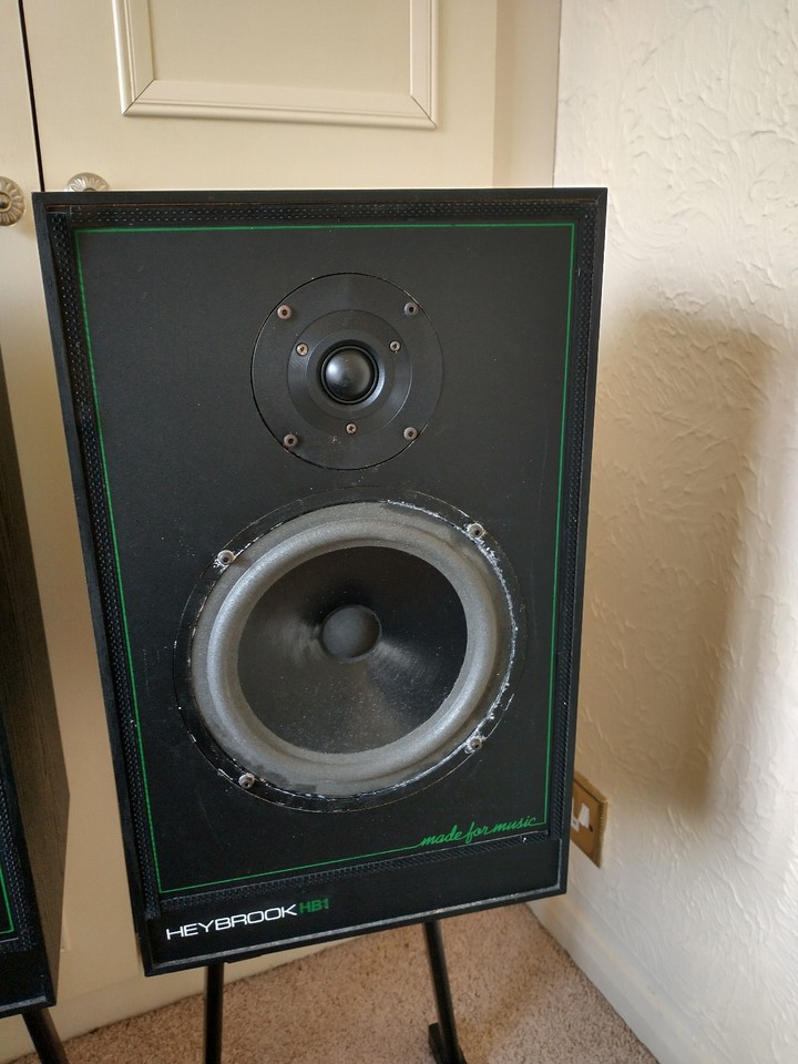 Heybrook HB1 Speakers (Black) – Refoamed – Excellent Sound | eBay UK