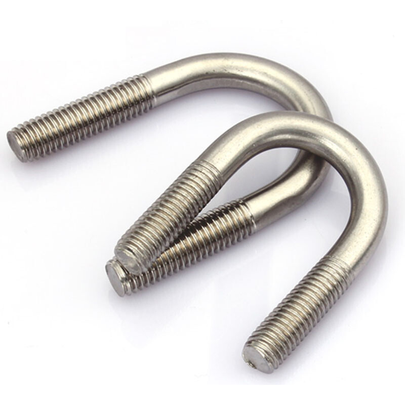 M10 Metric 316 Stainless Steel U Bolts Round Bend U-Bolt U Clamp screws ...