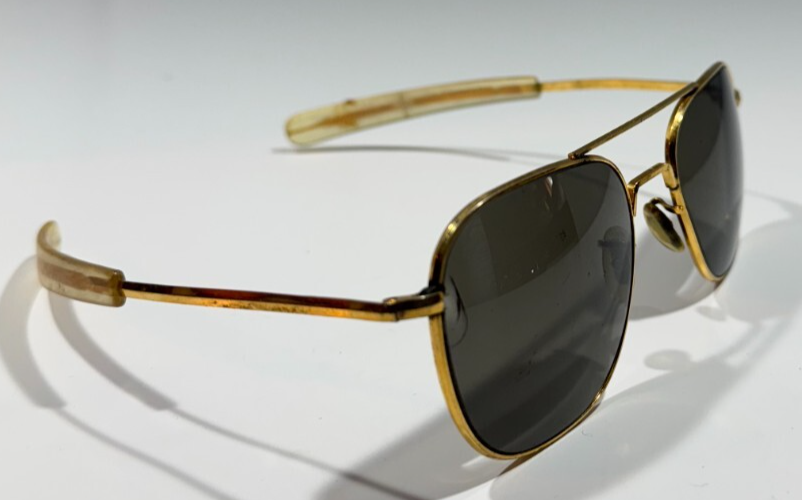 Randolph Engineering Sunglasses 5 1/2 Aviator Gold 58-20-FRAMES ONLY | eBay