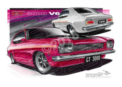 Compact FORD CAPRI GT 300 A1 STRETCHED CANVAS (FT159) | eBay Australia