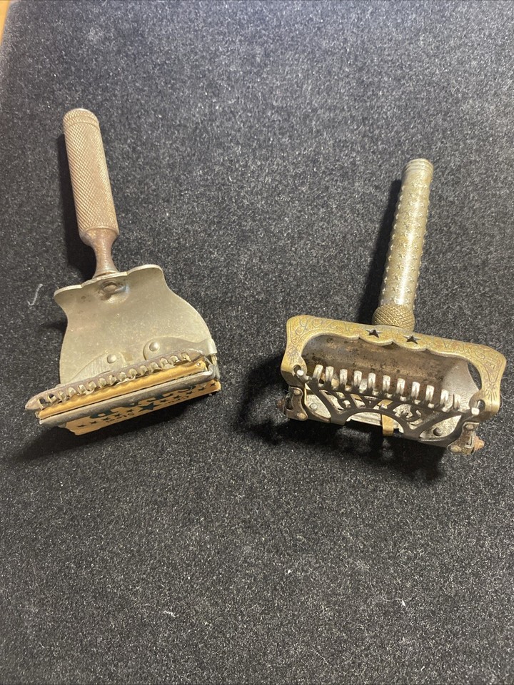2PC LOT Antique Kampfe Bros. EARLY 1900s Star Razor /STAR RAZOR A.S.R ...