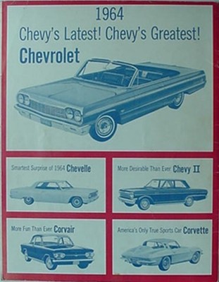 1964 CHEVROLET MUSIC BOOK - SING OF THE USA W/ CHEVY (200 SONGS + CHEVY ...