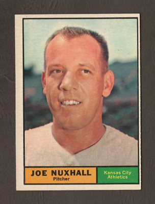 1961 Topps Baseball Card #444 Joe Nuxhall – Kansas City Athletics | eBay