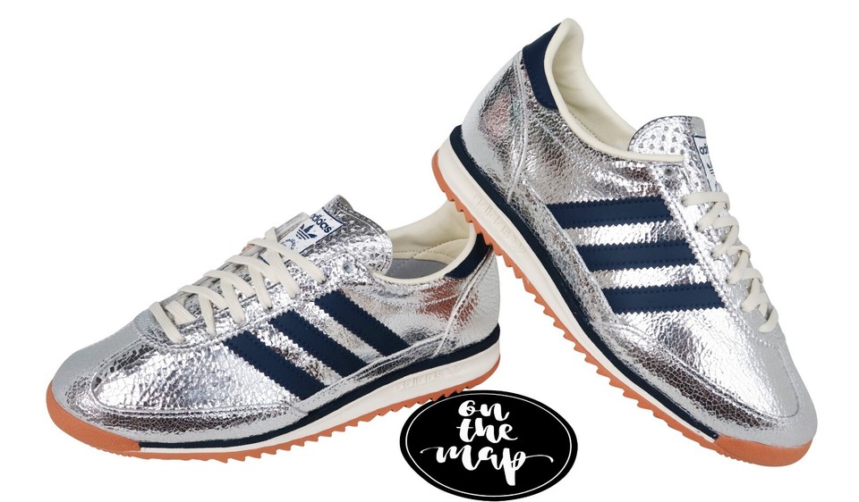 Adidas SL72 OG Silver Metallic Navy Blue White Gum UK 4 5 6 7 US JH8654 ...