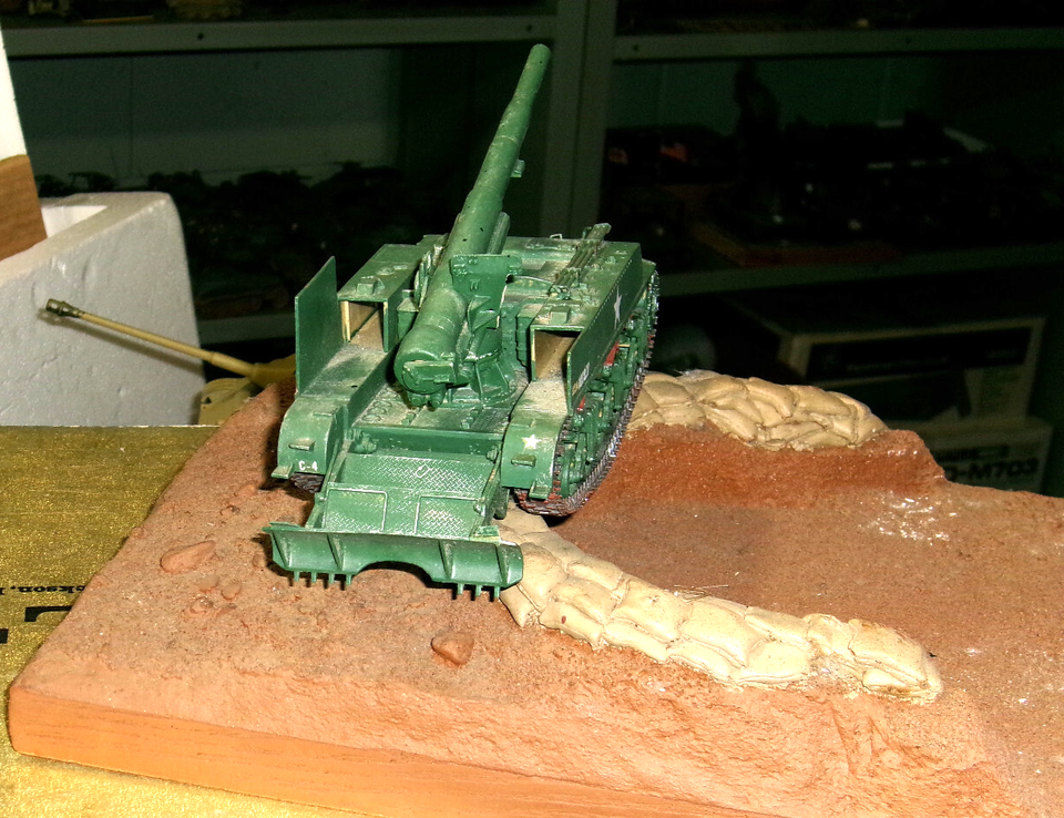 Academy US M12 SP howitzer (no base) - built 1/35 model | eBay