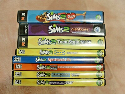 THE SIMS 2 PC ~ 8 Expansion Packs ~ All in Box w/ Reg # | eBay