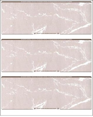 25 Sheets - 75 Checks Blank Check Stock Paper - Brown - Three (3) on a ...