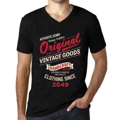 Men's Graphic T-Shirt V Neck Original Vintage Clothing Since 2049 Eco ...