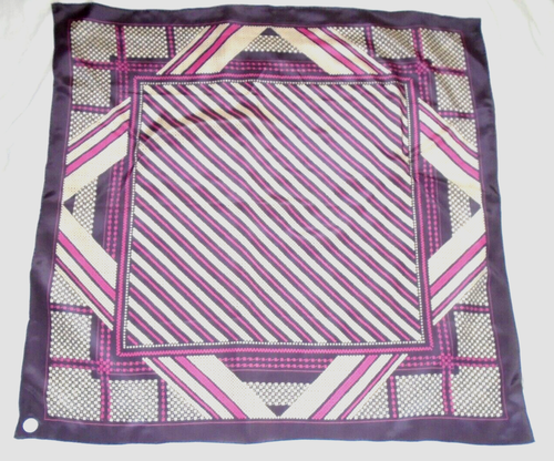Triangle Multi-Color Geometrical Design Luxurious Silk Scarf NWT! | eBay