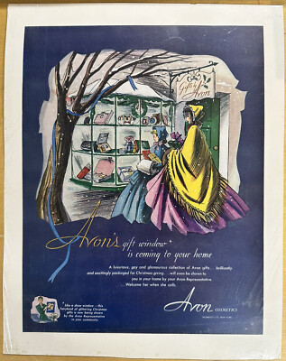 1950 Avon: Gift Window Is Coming To Your Home Vintage Print Ad | eBay