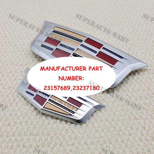 Clip -On Front & Rear Sticker Emblem For XT6 XT5 ATS XTS 2015-2017 ...