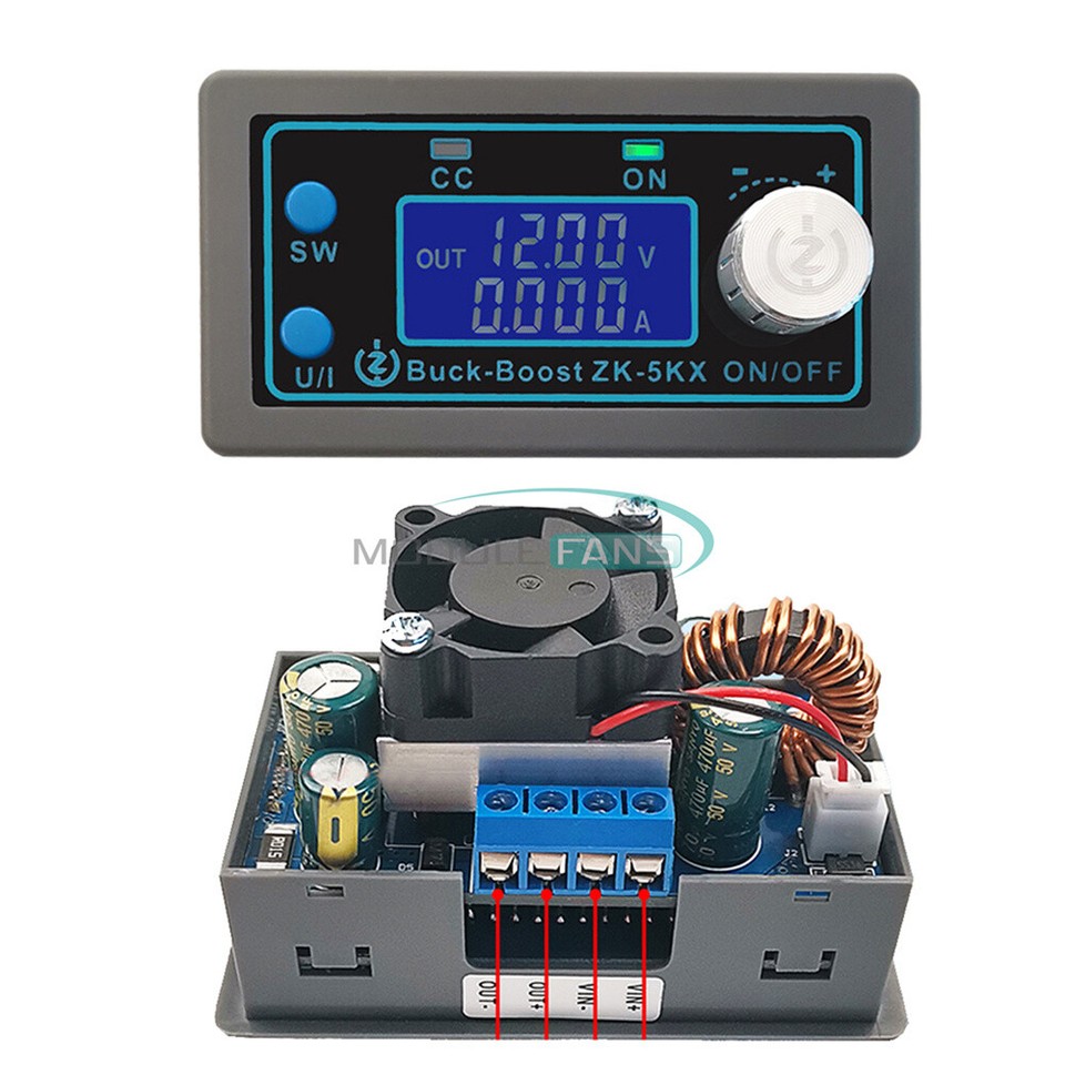 DC Buck-Boost Converter Regulator CC CV 0.6-36V 5A 80W Power Module ...