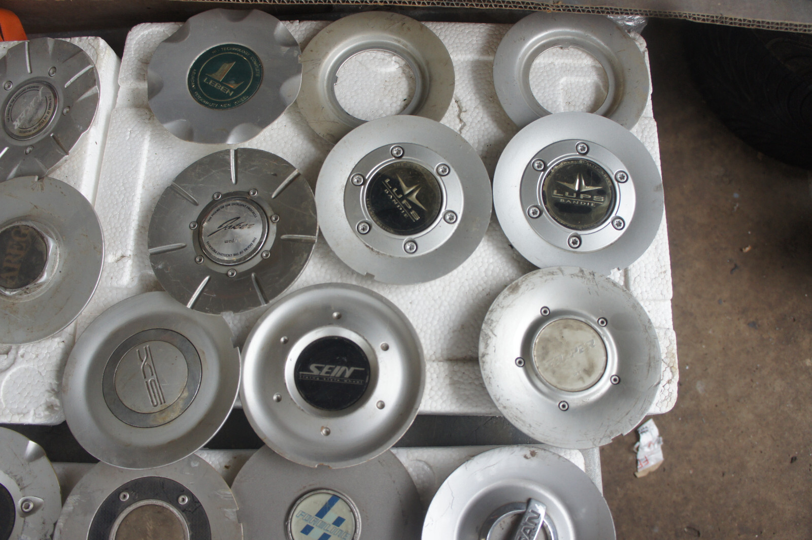 LOT OF 37pc JDM used BULK racing center caps rims wheels cap waffles | eBay