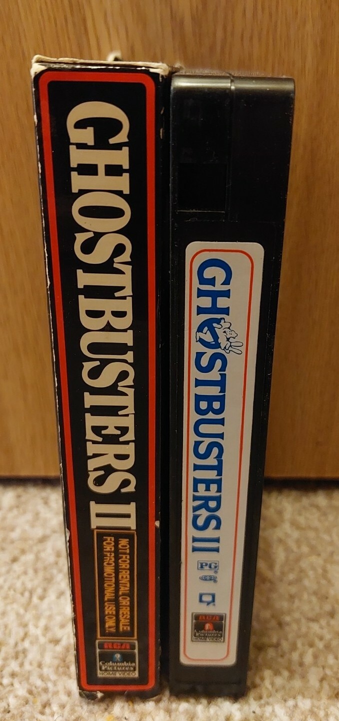 GHOSTBUSTERS II VHS RARE SCREENER TAPE RCA Promotional 80s comedy cult ...