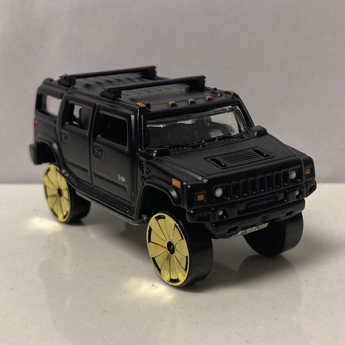 CUSTOM Johnny Lightning 1/64 Donk Black 2004 Hummer H2 | eBay
