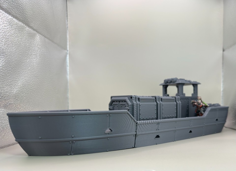 Cargo Ship Terrain 28mm 32mm Wargames Scenery Docks Container Boat ...