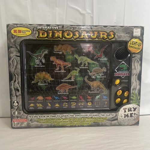 Interactive Dinosaurs Educational Electronic Toy Vtg Scientific Toys ...