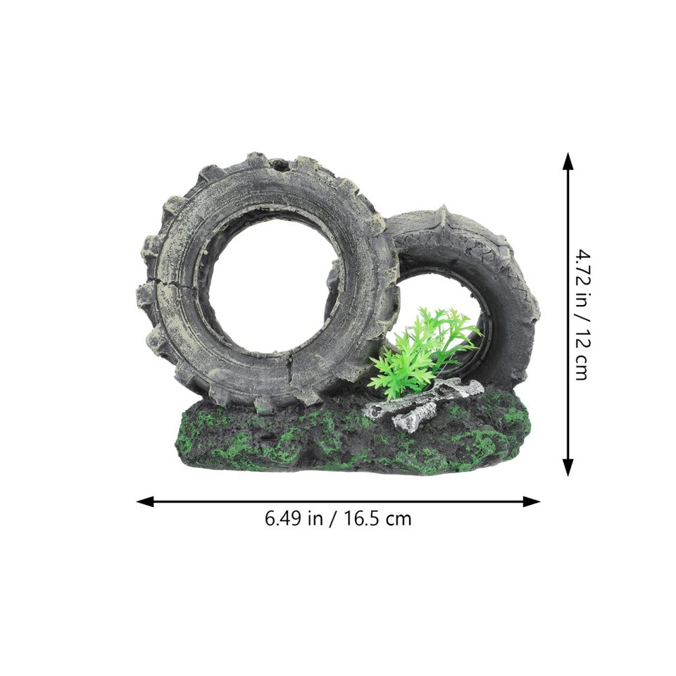 Fish Tank Decoration Tire Crafts Aquarium Accessories Decorations ...