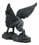 Gothic Stoic Royal Winged Griffin Gargoyle Statue 5.5" Long Gryphon ...