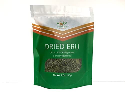 Dried Okazi, Ukazi, Dried ERU, Dried Afang leaves (vegetable), 2 Oz ...