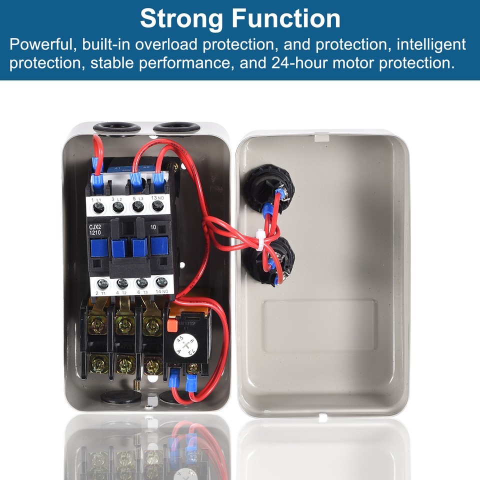 Magnetic Electric Motor Starter, 220V 2.2KW 3HP, 2 Phase Magnetic ...