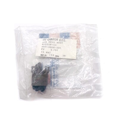 ITT Cannon 057-3008-000 Circular Connector Backshell End Bell Assembly ...