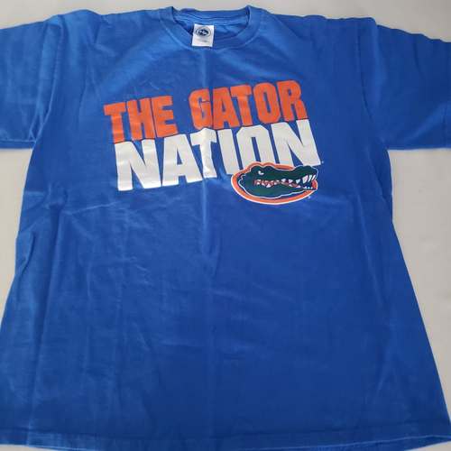 Florida Gators THE GATOR NATION Men's T-Shirt LARGE BLUE COTTON | eBay