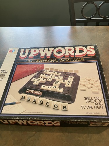 Upwords Board Game 1983 Instructions Milton Bradley Vintage Collectible ...