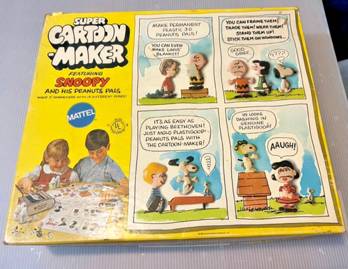 Super Cartoon Maker Snoopy Peanuts Pals Charlie Brown Thingmaker Mattel ...