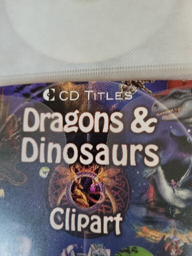 DRAGONS & DINOSAURS CLIPART vtg CLIP ART GRAPHICS PC CD No Case Win/mac ...